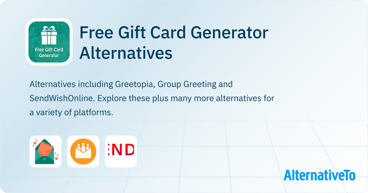 Free Gift Card Generator Alternatives - Explore Similar Apps ...