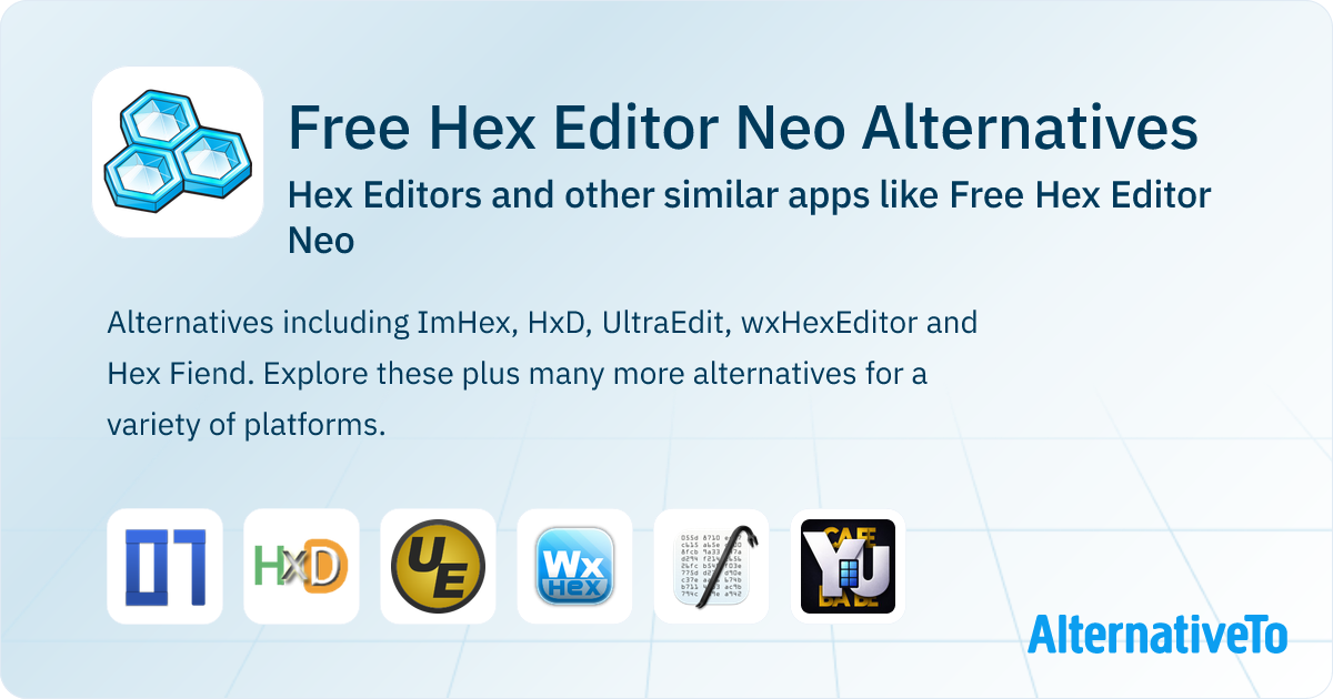 Free Hex Editor Neo Alternatives: Top 12 Hex Editors & Similar Apps ...