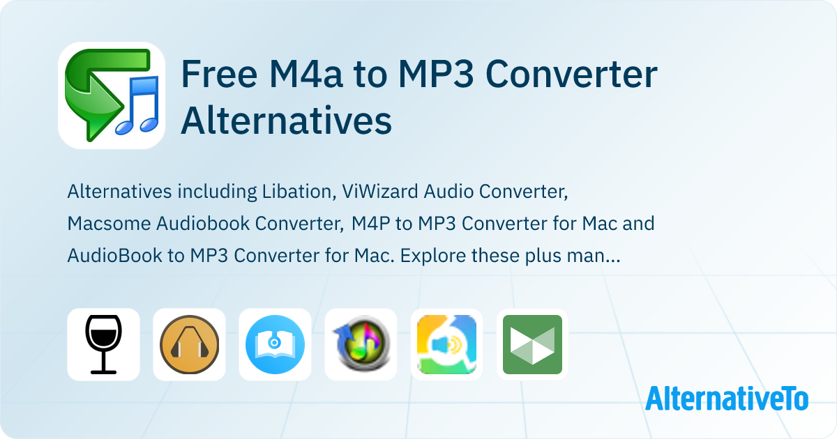 Free M4a to MP3 Converter Alternatives - Explore Similar Software ...