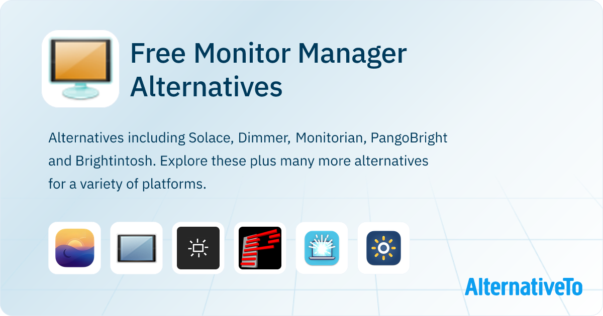 Free Monitor Manager Alternatives - Explore Similar Software ...