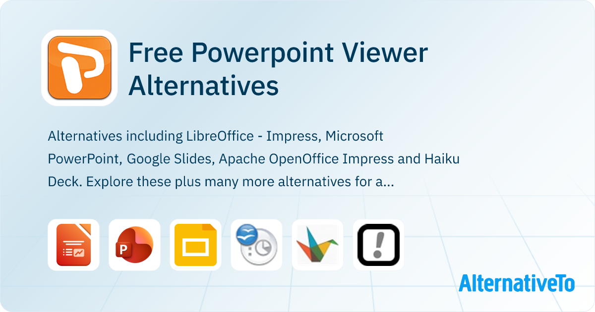 Free Powerpoint Viewer Alternatives - Explore Similar Software ...