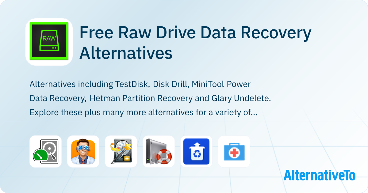 Free Raw Drive Data Recovery Alternatives - Explore Similar Software ...