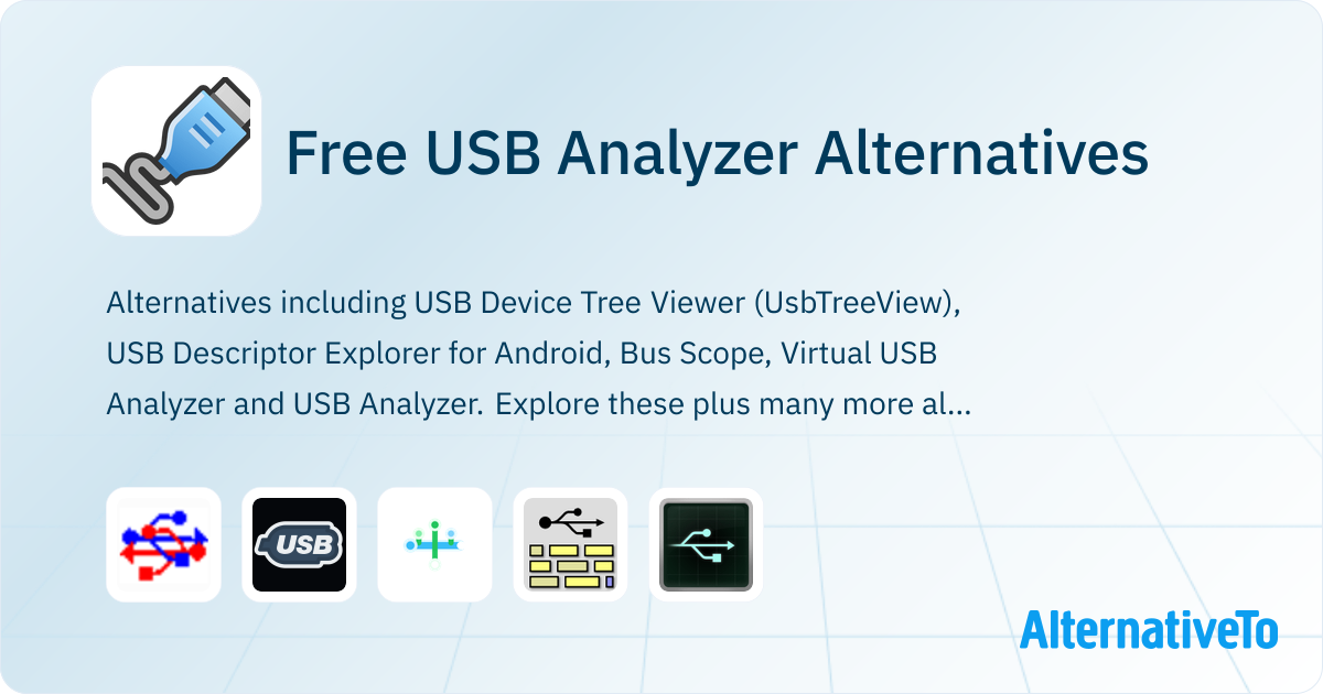 Free USB Analyzer Alternatives - Explore Similar Software | AlternativeTo