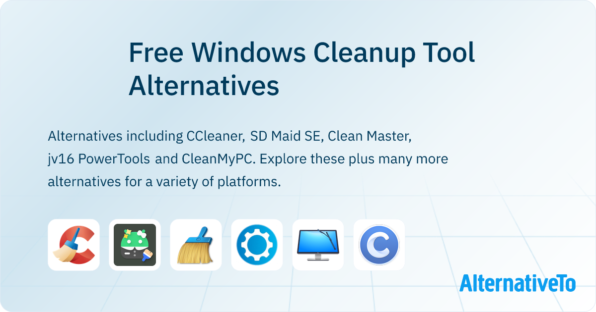Free Windows Cleanup Tool Alternatives - Explore Similar Software ...