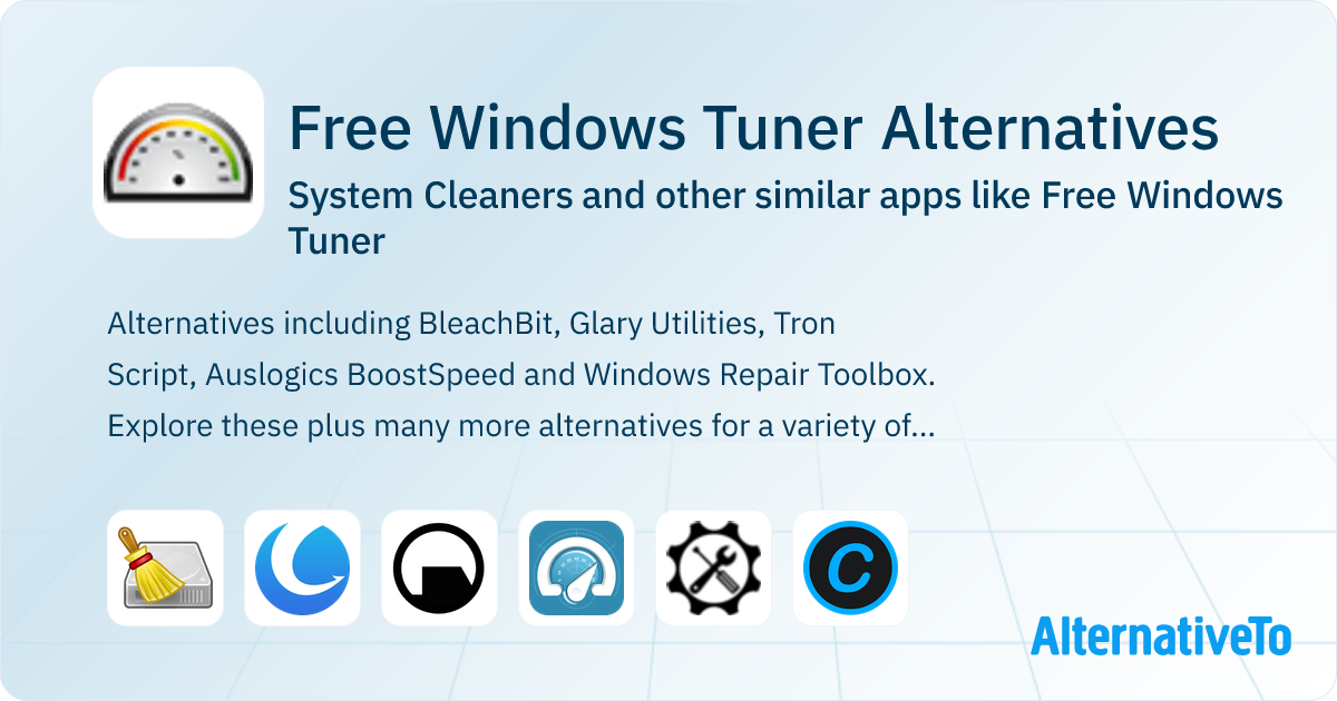 Free Windows Tuner Alternatives: Top 12 System Cleaners & Similar Apps ...