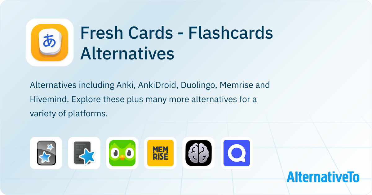 Fresh Cards - Flashcards Alternatives - Explore Similar Apps ...