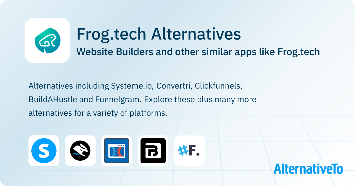 Frog.tech Alternatives: Top 5 Website Builders & Similar Apps ...