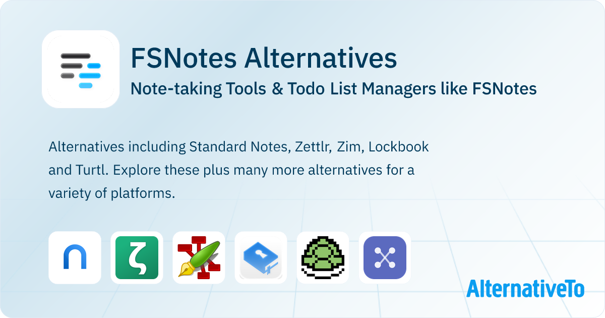 FSNotes Alternatives: Top 12 Note-taking Tools | AlternativeTo