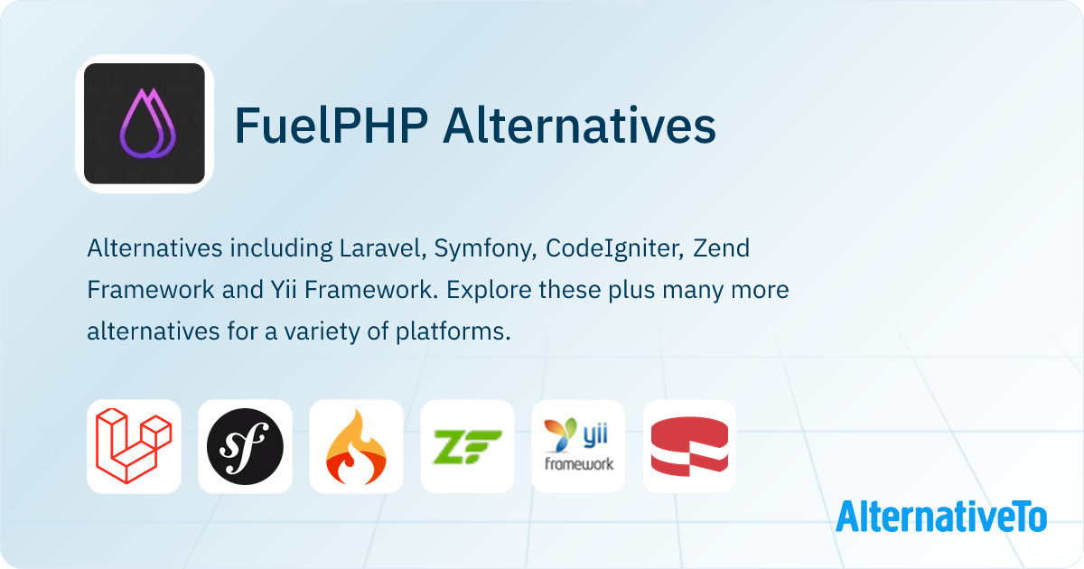 FuelPHP Alternatives - Explore Similar Apps & Services | AlternativeTo