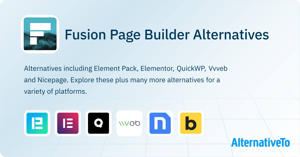 Fusion Page Builder Alternatives - Explore Similar Sites & Apps ...