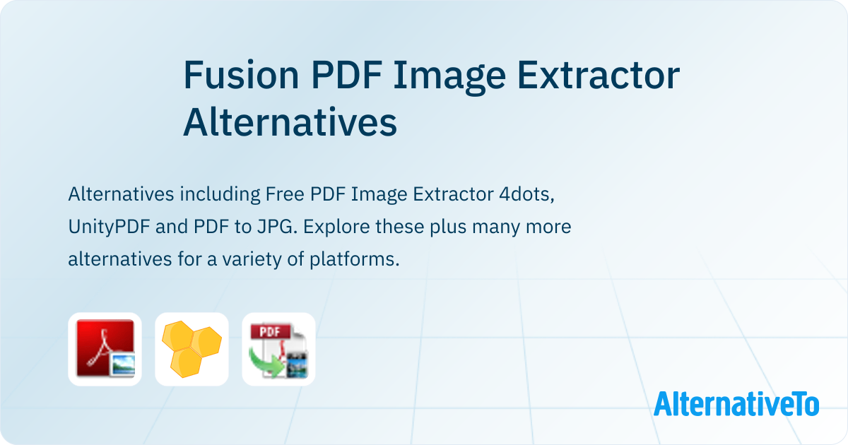 Fusion PDF Image Extractor Alternatives - Explore Similar Software ...