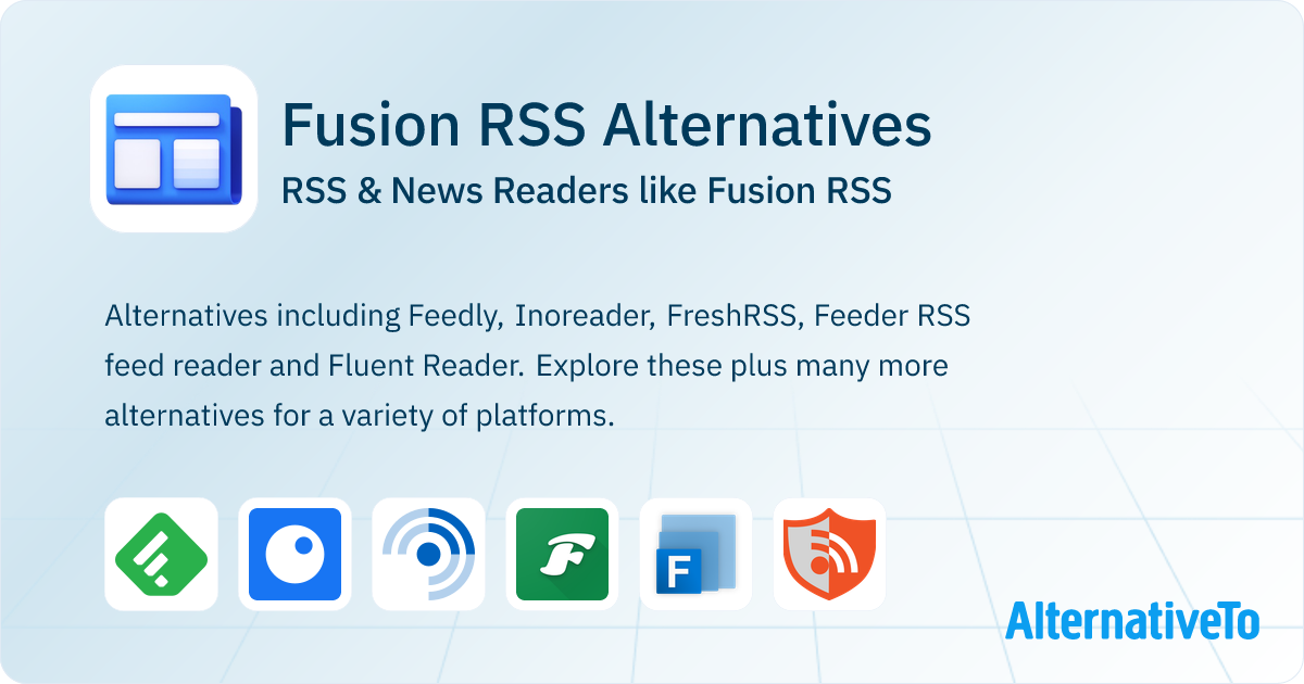Fusion RSS Alternatives: Top 12 RSS & News Readers | AlternativeTo