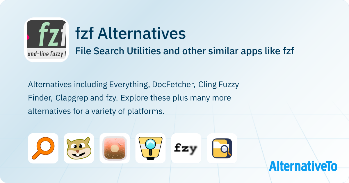 fzf Alternatives: Top 12 File Search Utilities & Similar Apps ...