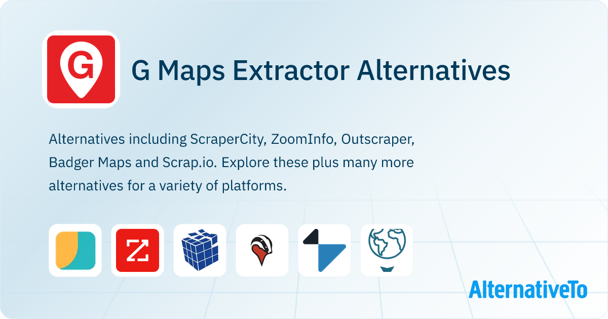 G Maps Extractor Alternatives - Explore Similar Apps | AlternativeTo