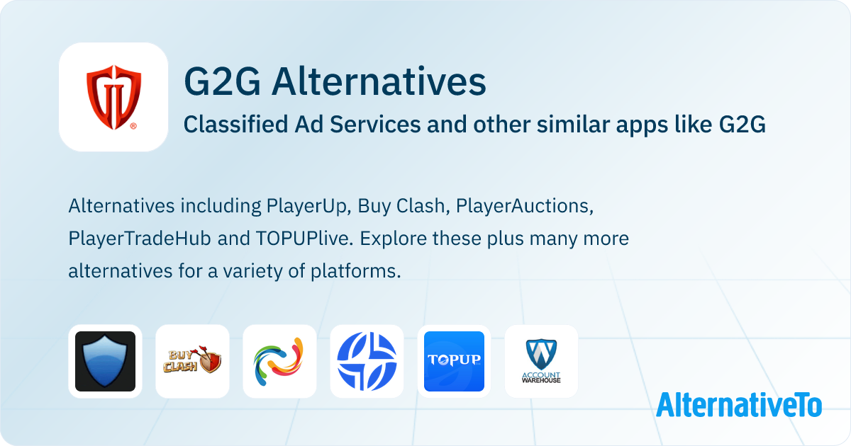 G2G Alternatives: Top 6 Classified Ad Services & Similar Websites ...