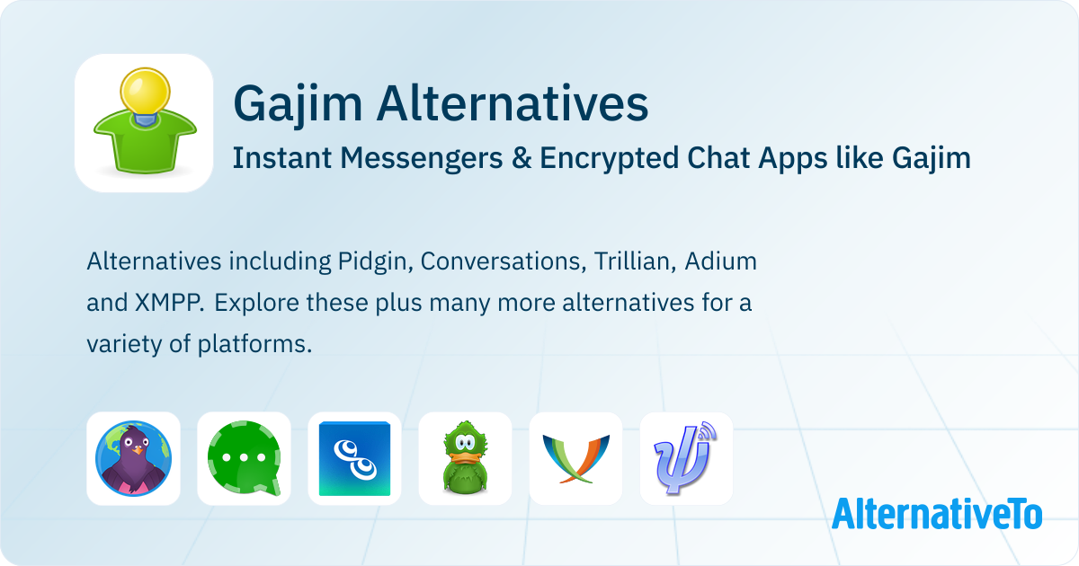 Gajim Alternatives: Top 12 Instant Messengers | AlternativeTo
