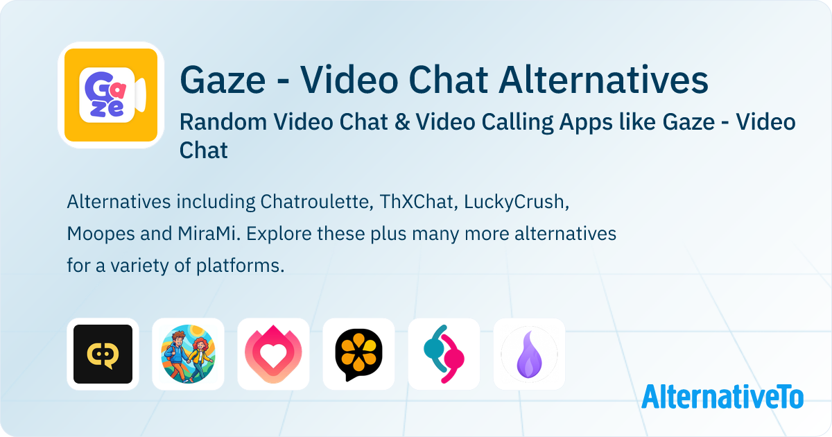 Gaze - Video Chat Alternatives: Top 12 Sites Like Gaze - Video Chat ...