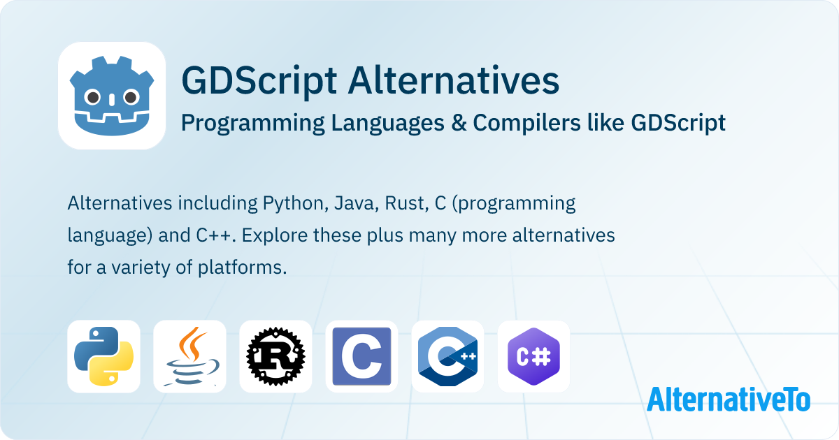 GDScript Alternatives: Top 12 Programming Languages | AlternativeTo