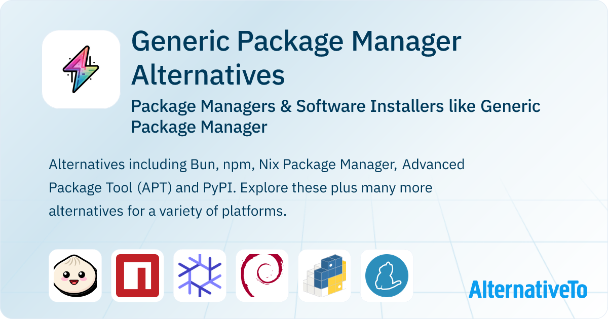 Generic Package Manager Alternatives: Top 12 Package Managers ...