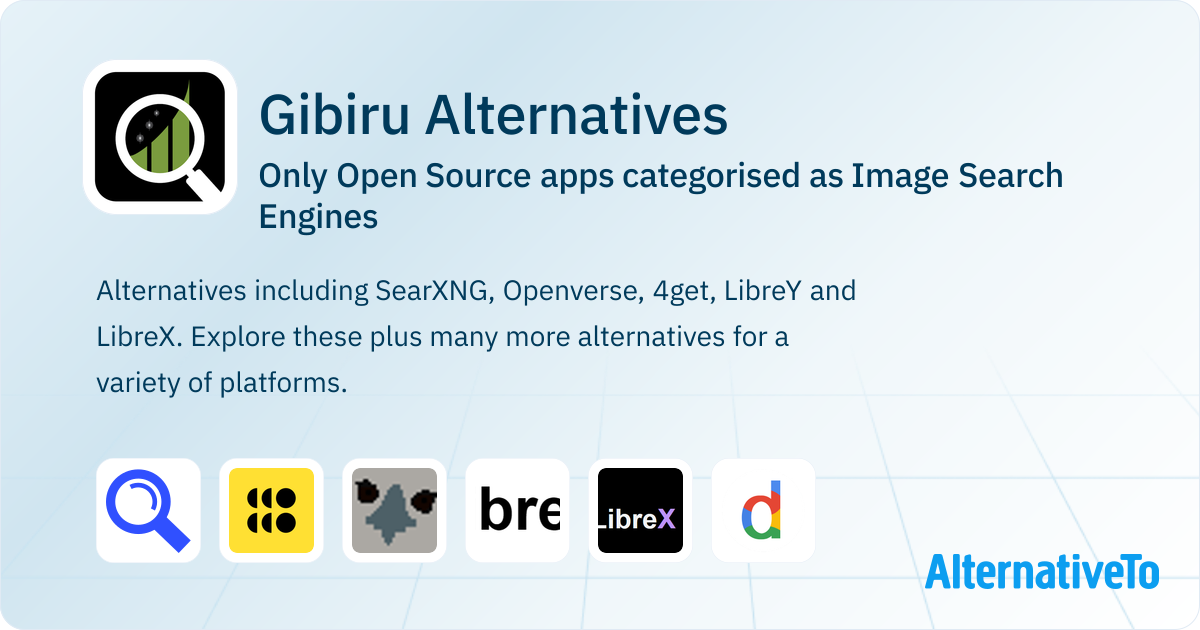 Open Source Gibiru Alternatives: Top 7 Image Search Engines | AlternativeTo