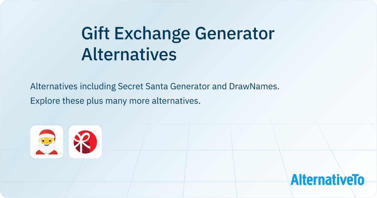 Gift Exchange Generator Alternatives - Explore Similar Sites & Apps ...