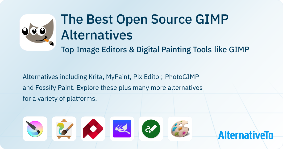 Open Source GIMP Alternatives: Top 12 Image Editors | AlternativeTo