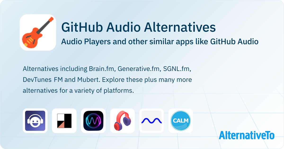 GitHub Audio Alternatives: Top 11 Audio Players & Similar Apps ...