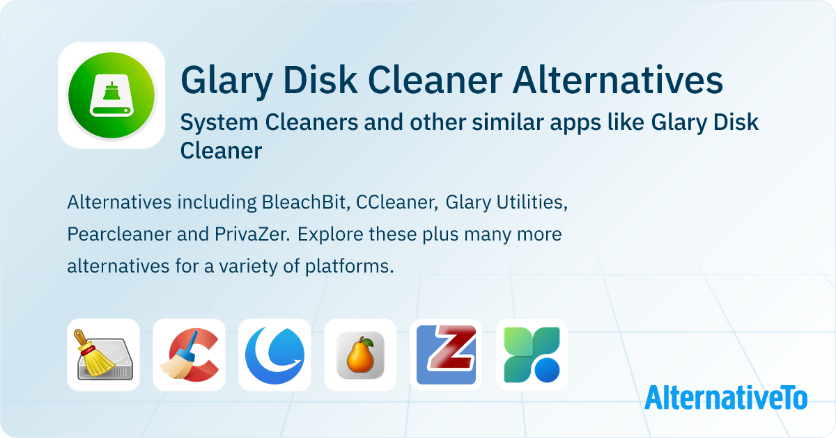 Glary Disk Cleaner Alternatives: Top 12 System Cleaners & Similar Apps ...
