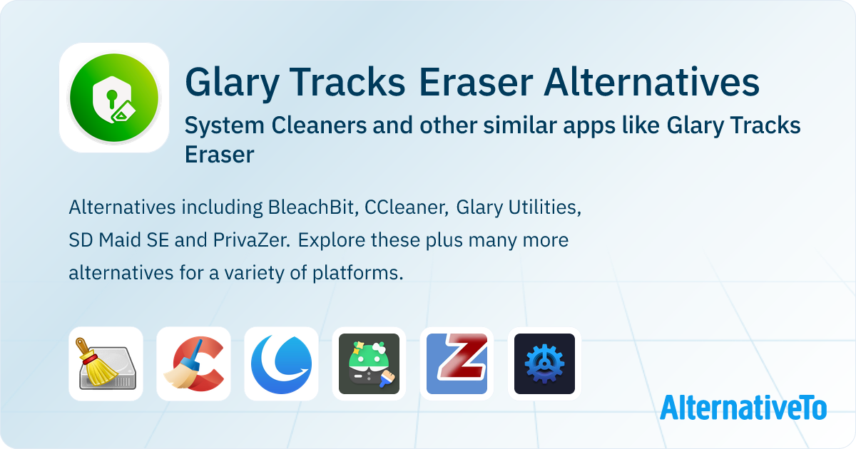 Glary Tracks Eraser Alternatives: Top 12 System Cleaners & Similar Apps ...