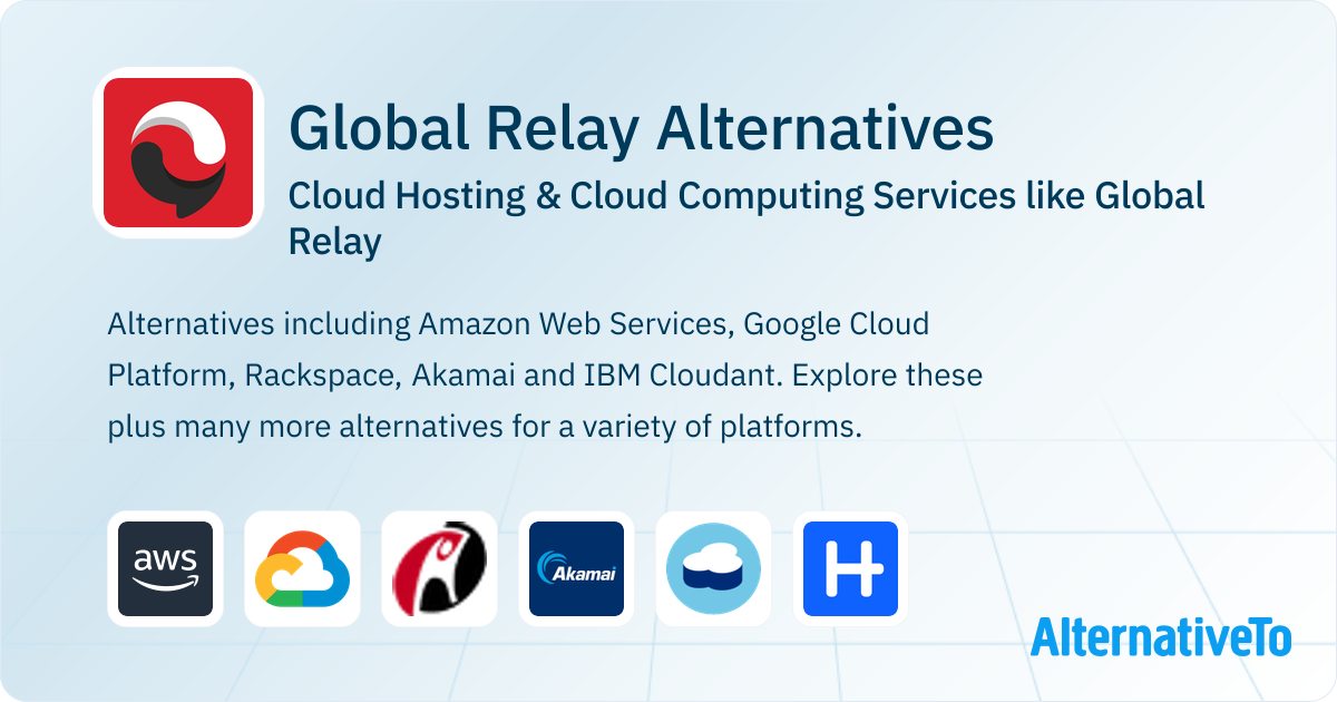 Global Relay Alternatives: Top 9 Cloud Hosting Services | AlternativeTo