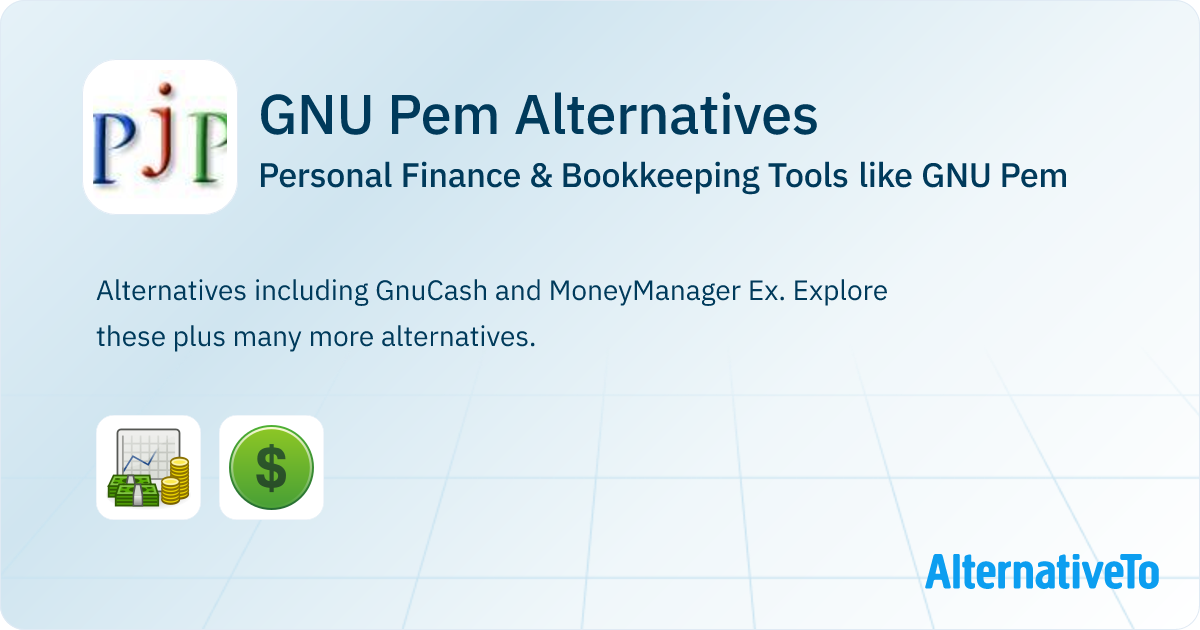 GNU Pem Alternatives: Top 2 Personal Finance Tools | AlternativeTo