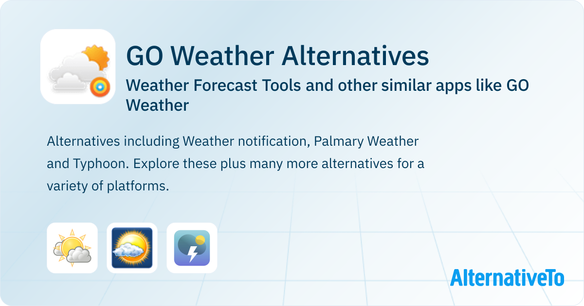 GO Weather Alternatives: Top 3 Weather Forecast Tools & Similar Apps ...