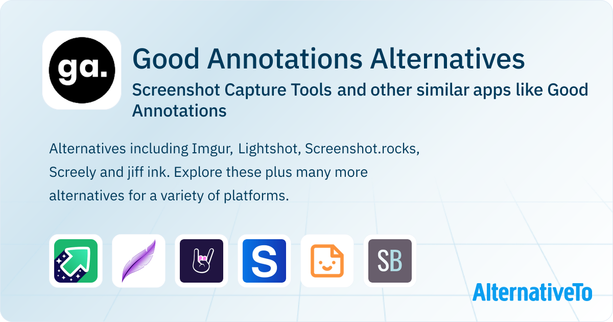 Good Annotations Alternatives: Top 16 Screenshot Capture Tools ...