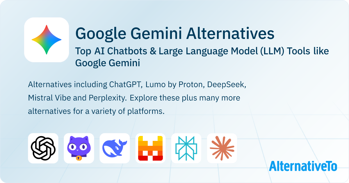Great Google Gemini Alternatives: Top AI Chatbots in 2026 | AlternativeTo