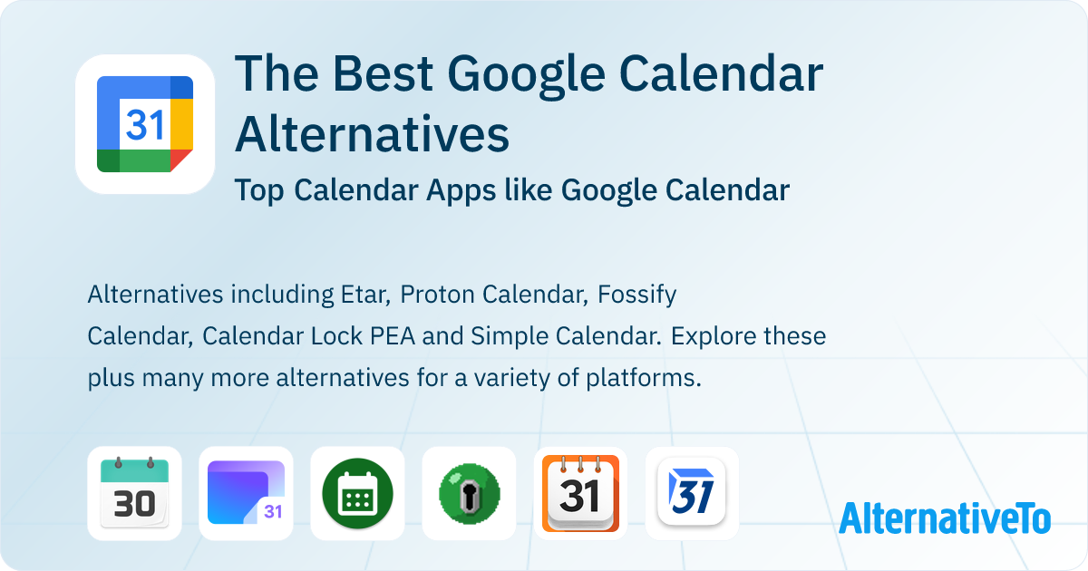 Open Source Google Calendar Alternatives: Top 12 Calendar Apps | AlternativeTo