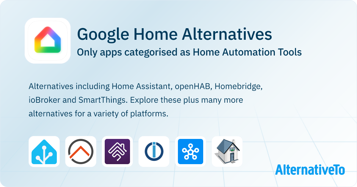 Google Home Alternatives: Top 12 Home Automation Tools | AlternativeTo