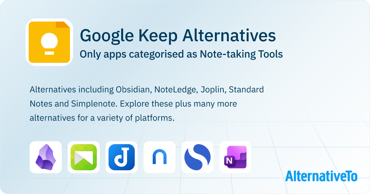 Google Keep Alternatives: Top 12 Note-taking Tools | AlternativeTo