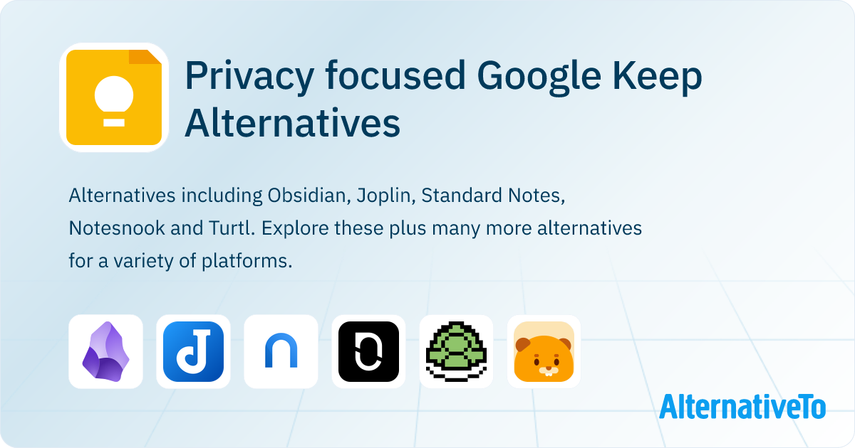 Privacy focused Google Keep Alternatives | AlternativeTo