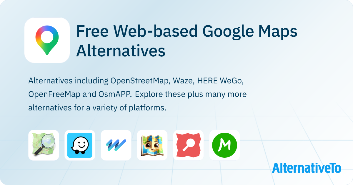 Free Google Maps Alternatives: Top 12 Web-based GPS Navigation Services | AlternativeTo