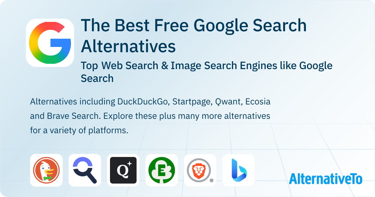 Free Google Search Alternatives: Top 12 Web Search Engines | AlternativeTo