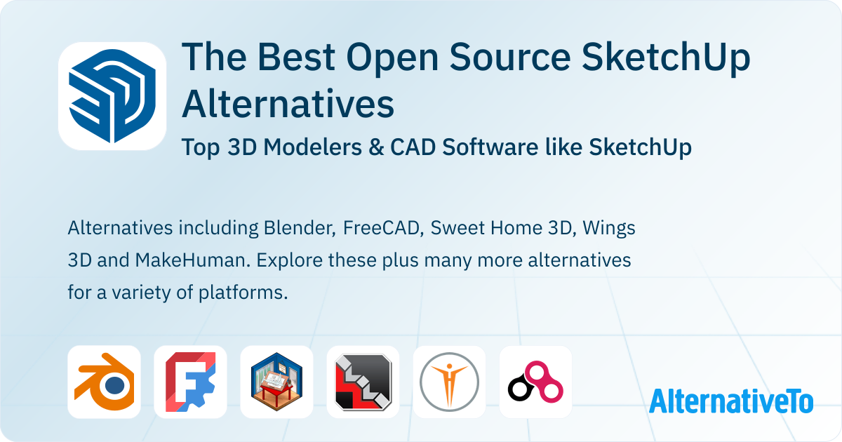 Open Source SketchUp Alternatives: Top 23 3D Modelers & CAD Software ...