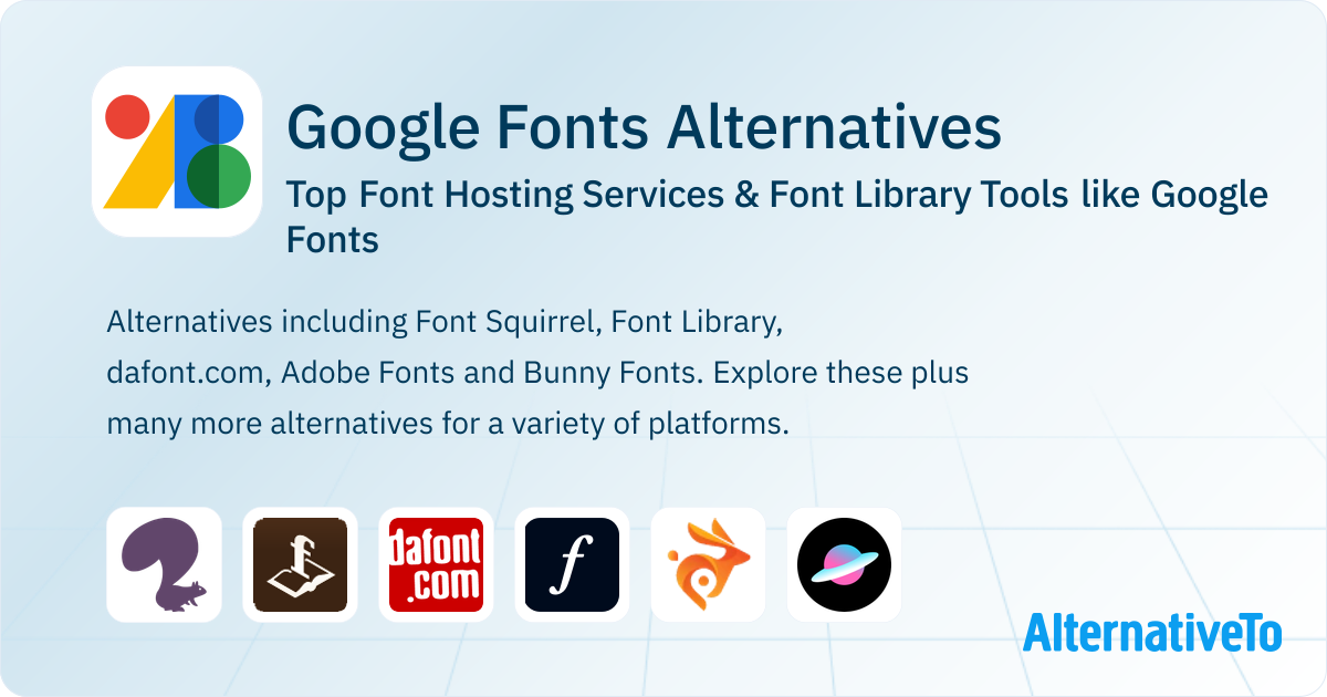 Great Google Fonts Alternatives: Top Font Hosting Services in 2024 ...
