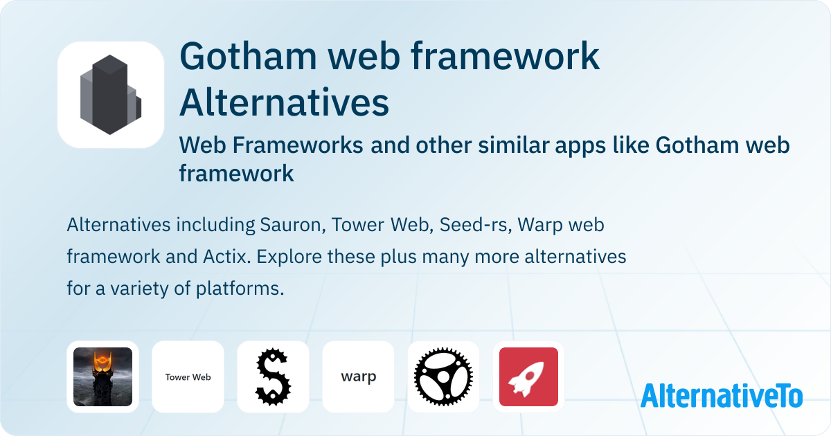 Gotham web framework Alternatives: Top 6 Web Frameworks & Similar Apps ...