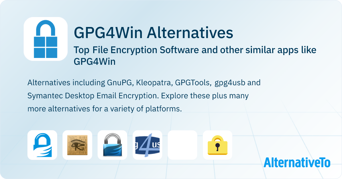Great GPG4Win Alternatives: Top File Encryption Software in 2025 ...