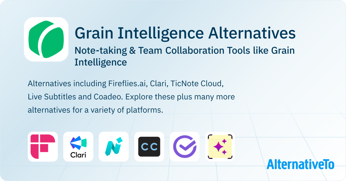 Grain Intelligence Alternatives: Top 11 Web Conferencing Tools ...