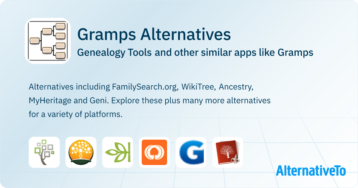 Gramps Alternatives: Top 12 Genealogy Tools & Similar Apps | AlternativeTo