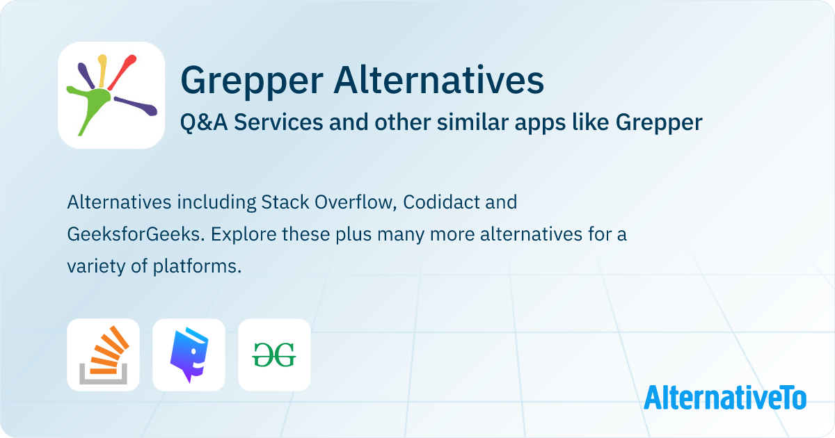 Grepper Alternatives: Top 3 Q&A Services & Similar Apps | AlternativeTo