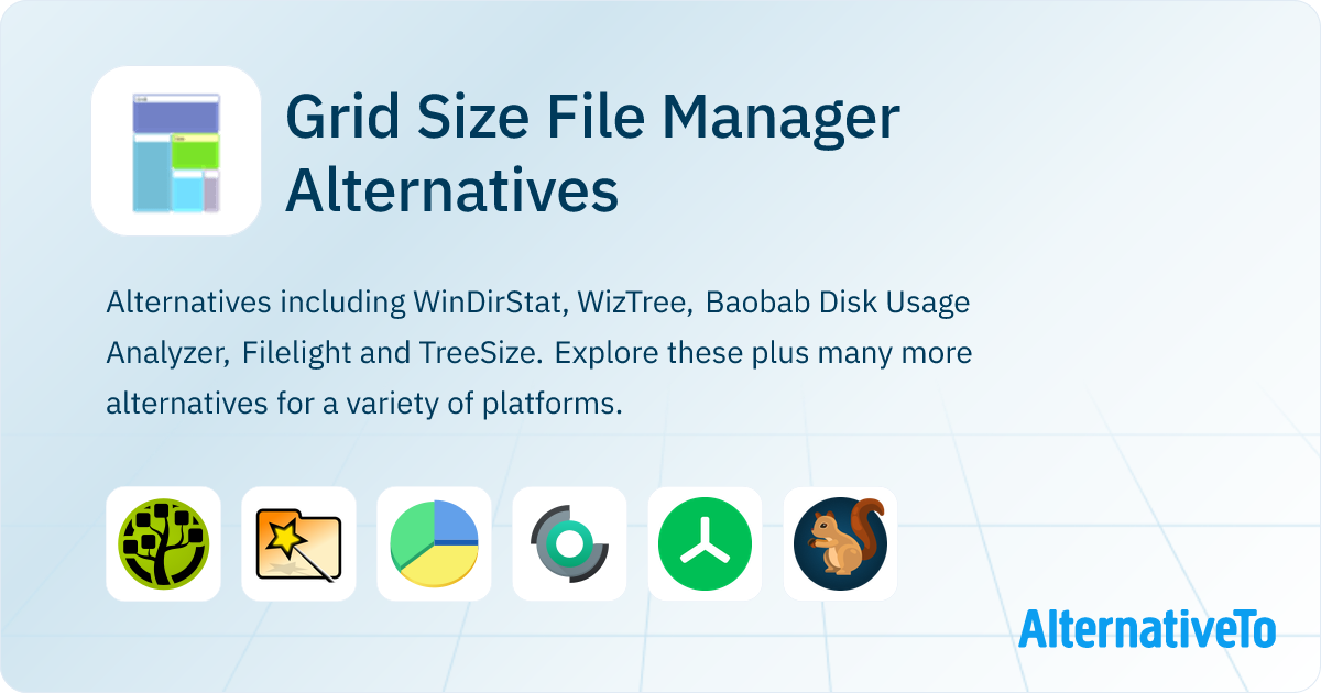 Grid Size File Manager Alternatives and Similar Apps | AlternativeTo