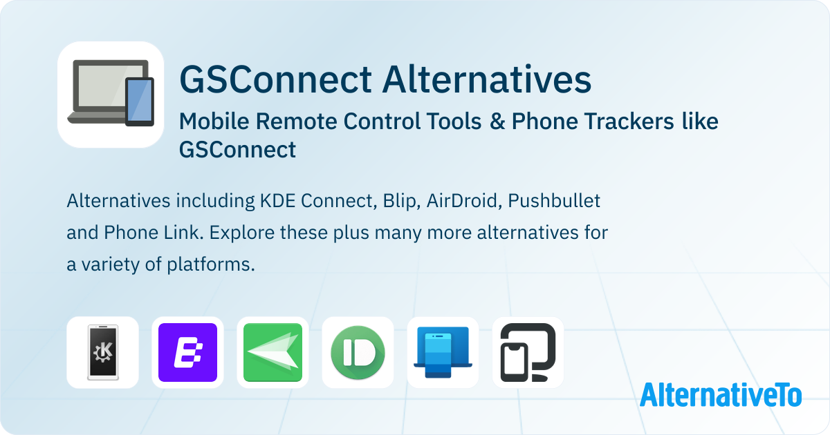 GSConnect Alternatives: Top 16 Mobile Remote Control Tools | AlternativeTo