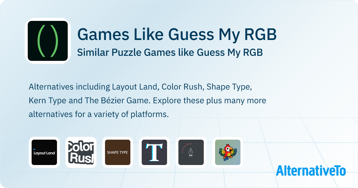 Games Like Guess My RGB: Similar Puzzle Games | AlternativeTo